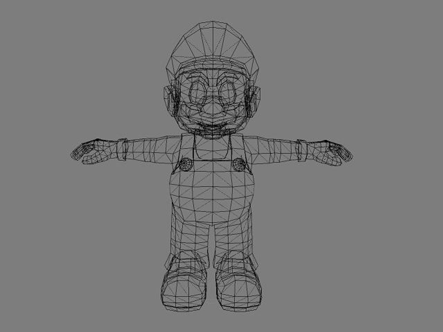 3d Model Mario Running