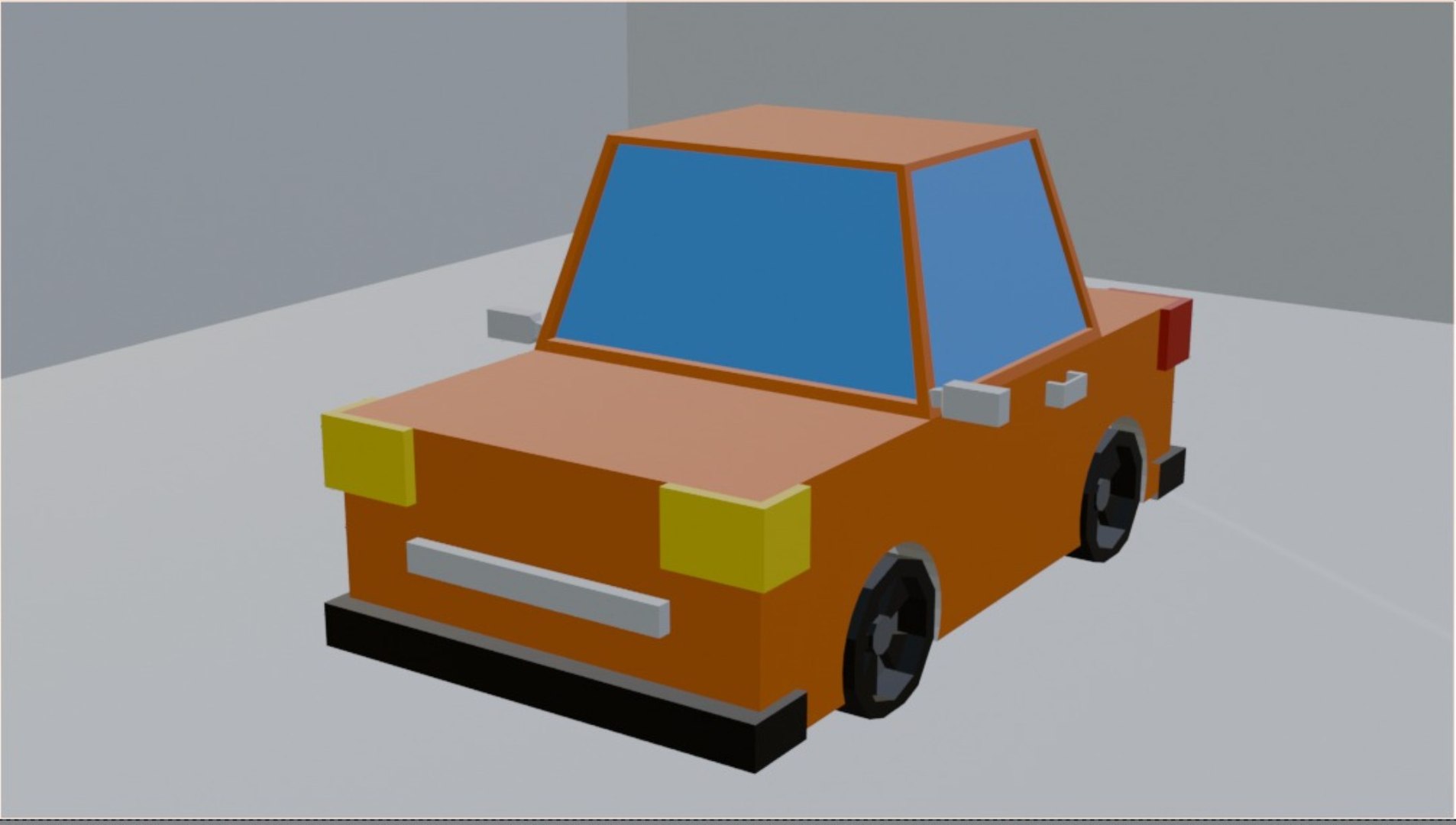 3D Simple Cartoon Car - TurboSquid 2345333