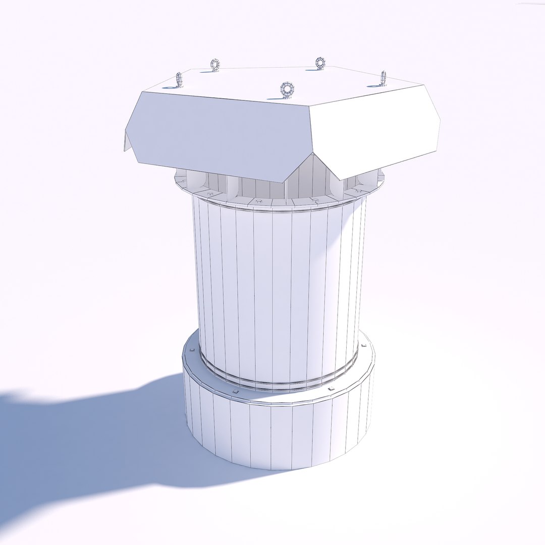 Fan Roof 3D Model - TurboSquid 1496833