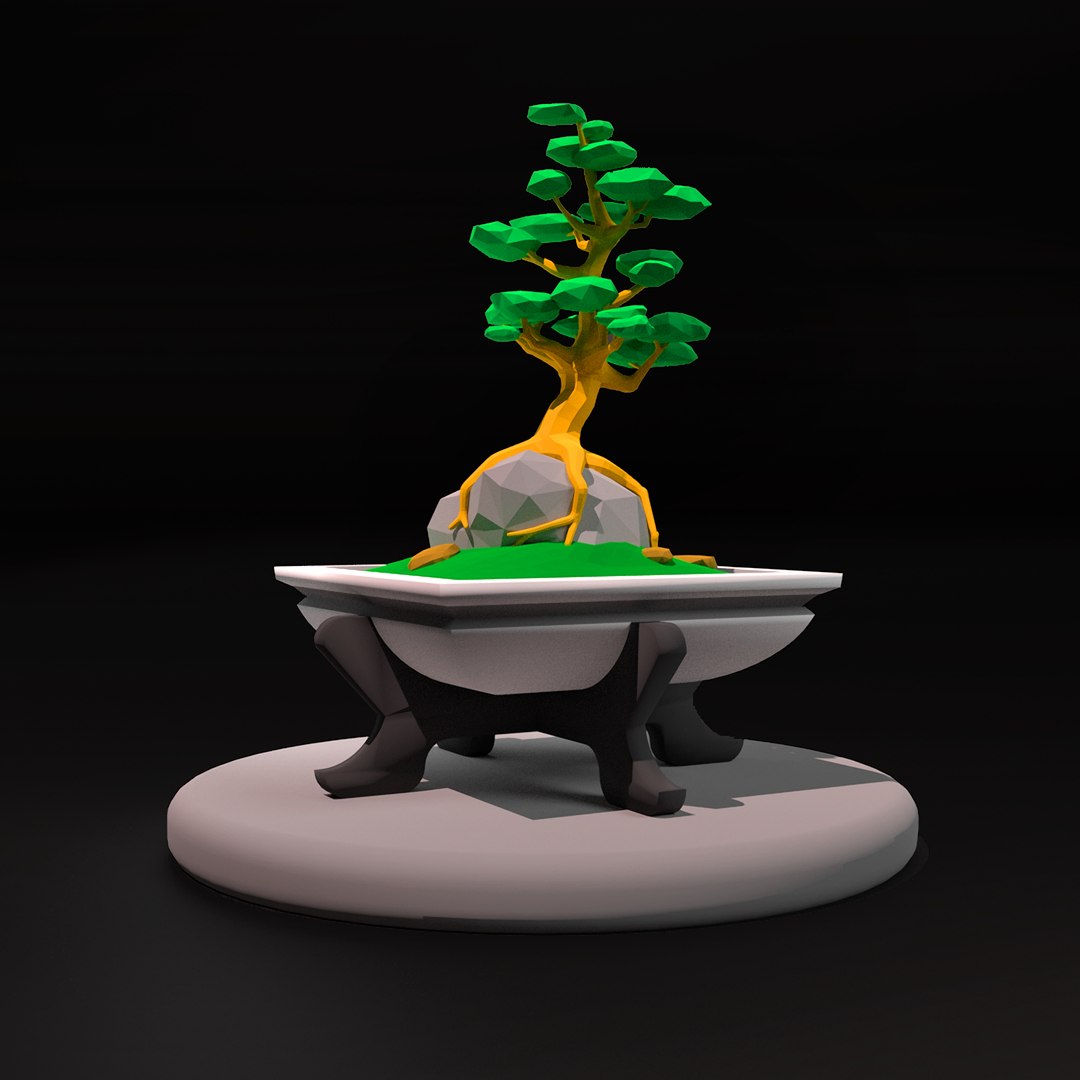 3D Bonsai Trees Low Poly - TurboSquid 1860092