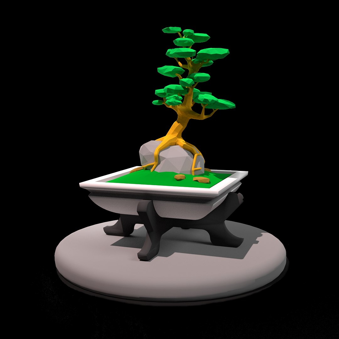 3D Bonsai Trees Low Poly - TurboSquid 1860092