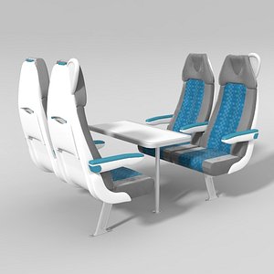 3d train seat