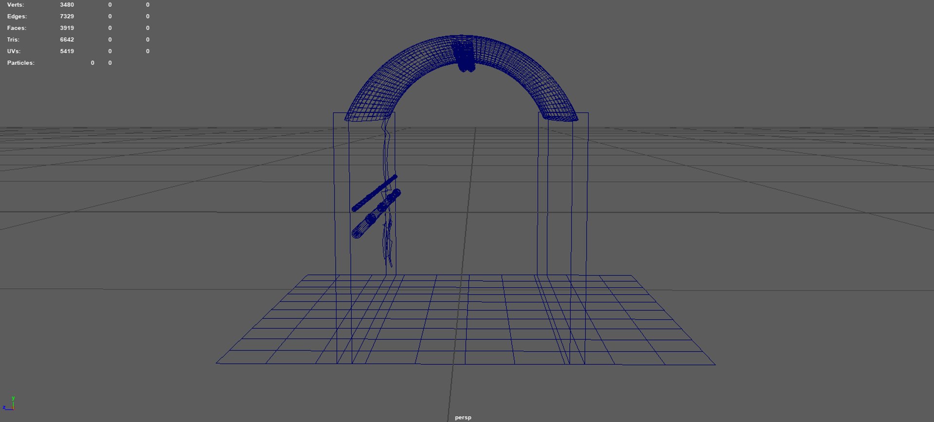3D Tunnel Lights - TurboSquid 1359342