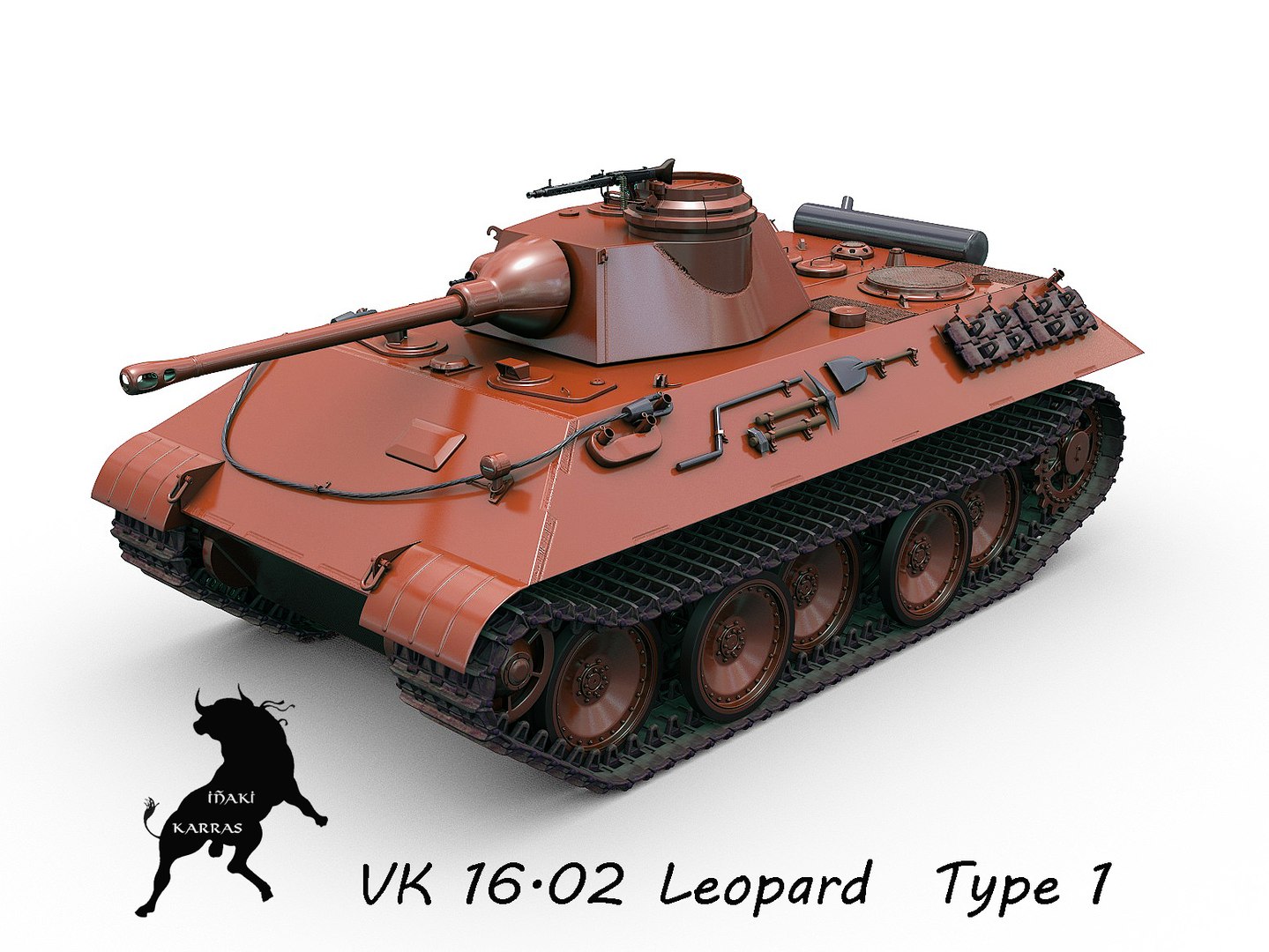 3d Model Tank Vk Leopard