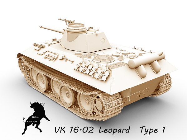 3d model tank vk leopard