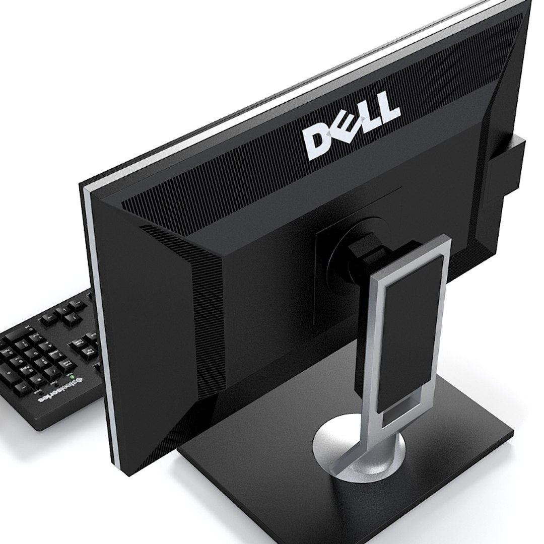 Dell Lcd Monitor Keyboard 3d Model