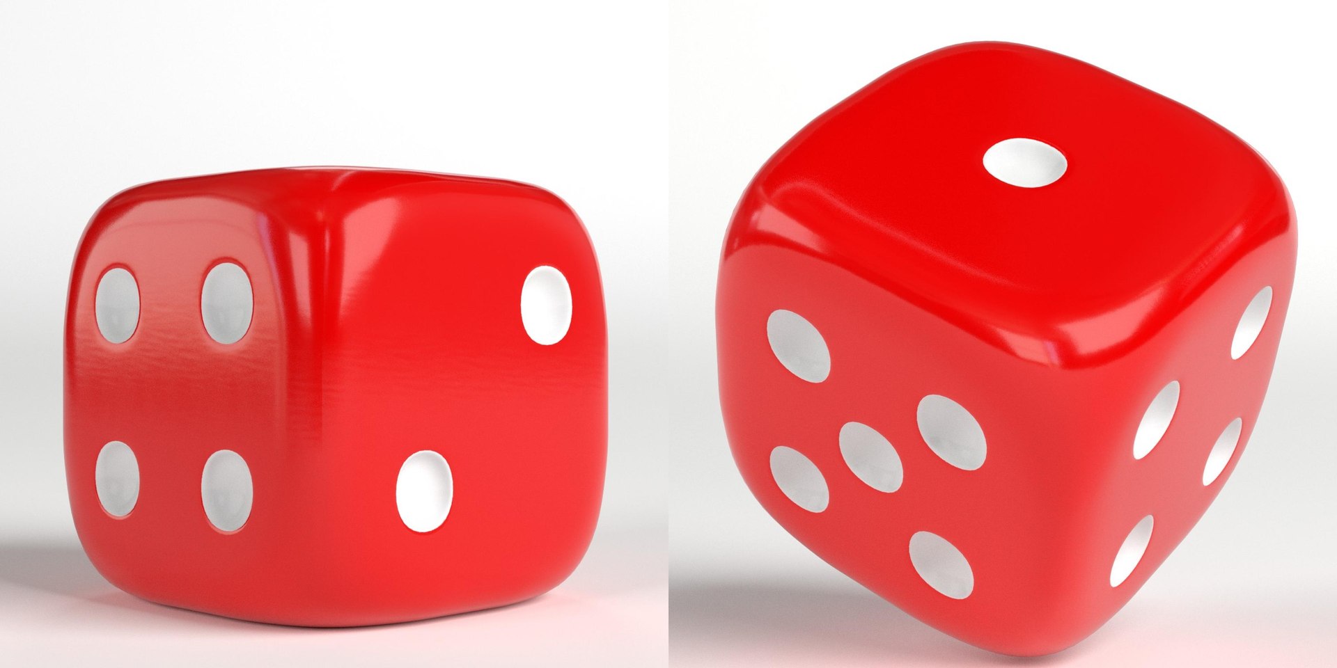 3D Rounded Dice Model - TurboSquid 1424335