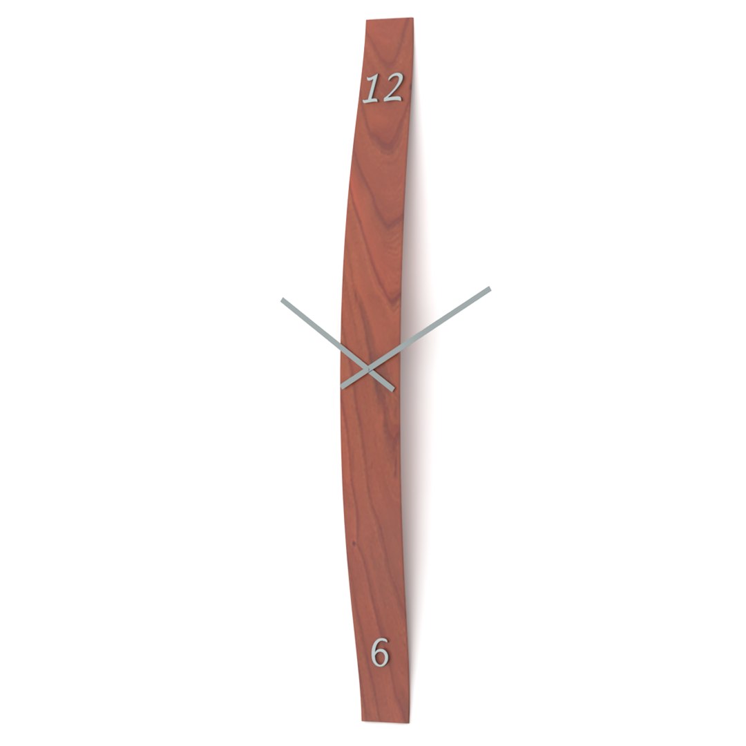 modelo 3d wall clock - vertical wooden bow - TurboSquid 2055562