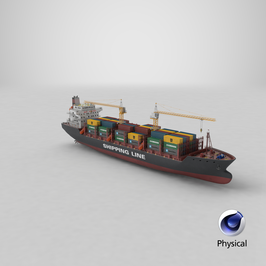 Containers And Tanker Ship 3D model - TurboSquid 1828114