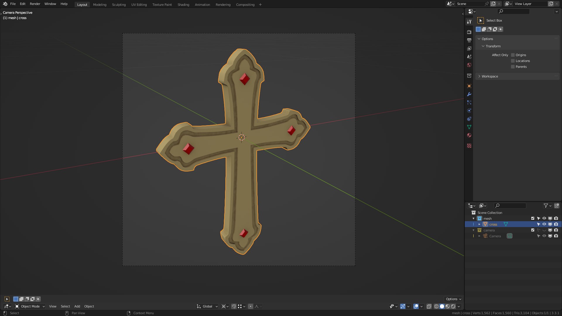 3D Cross Model - TurboSquid 1973269