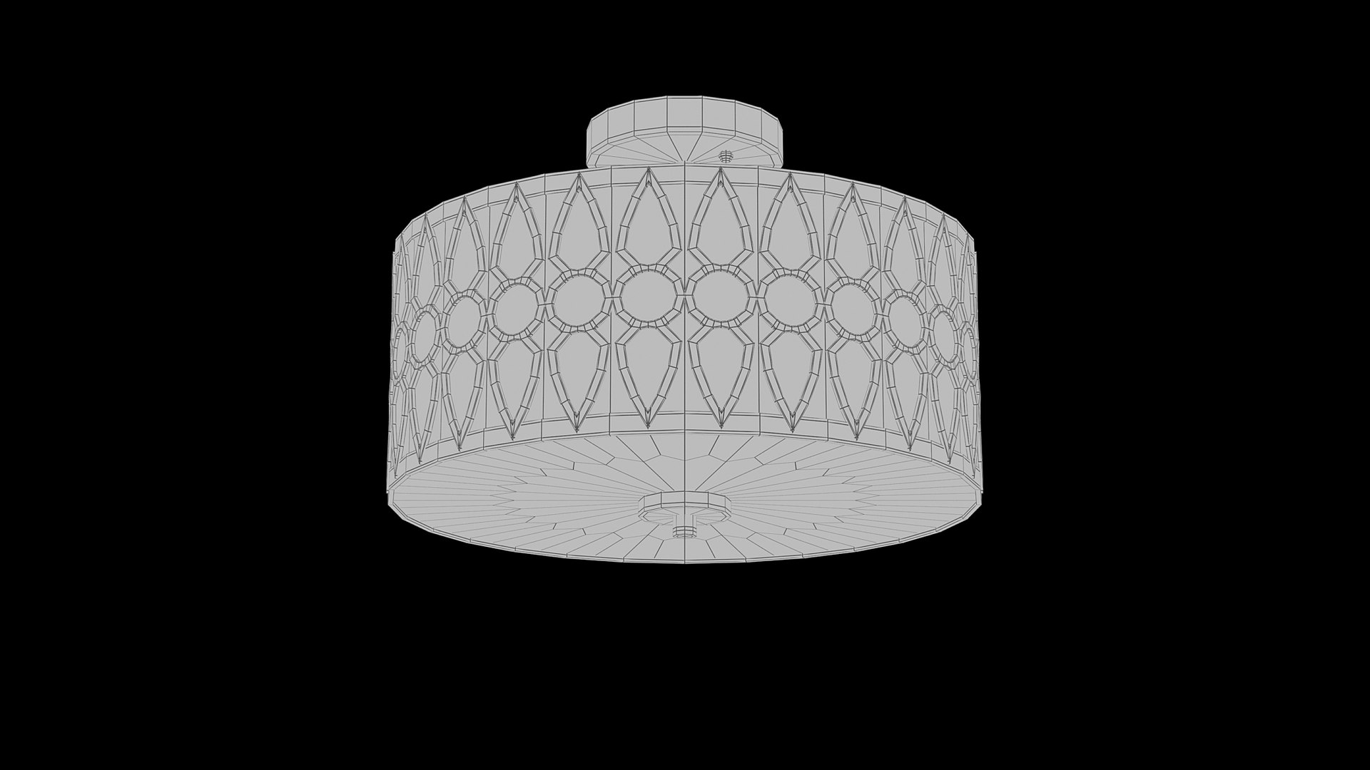 Aaru Fabric Semi Flush Mount MK3 3D Model - TurboSquid 2028684