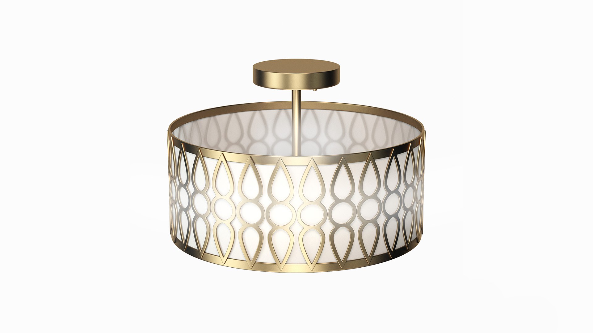 Aaru Fabric Semi Flush Mount MK3 3D Model - TurboSquid 2028684