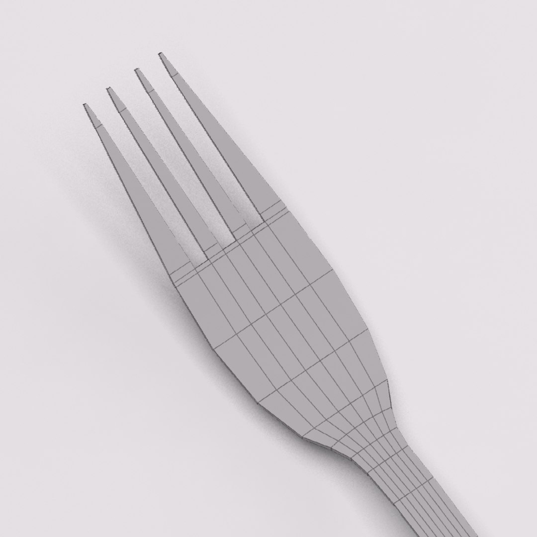 kitchen fork 3d max