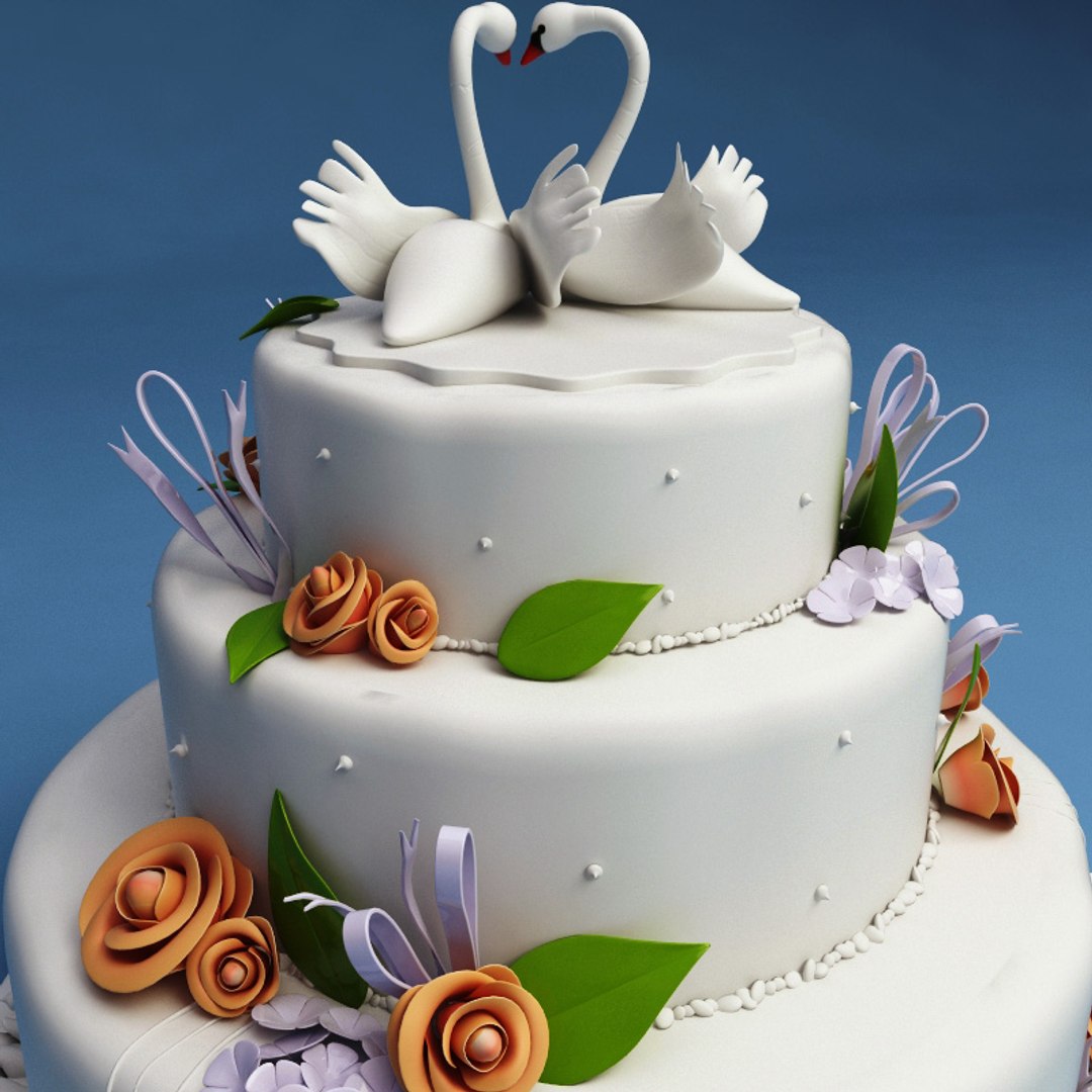 Cake Modelled 3d Model