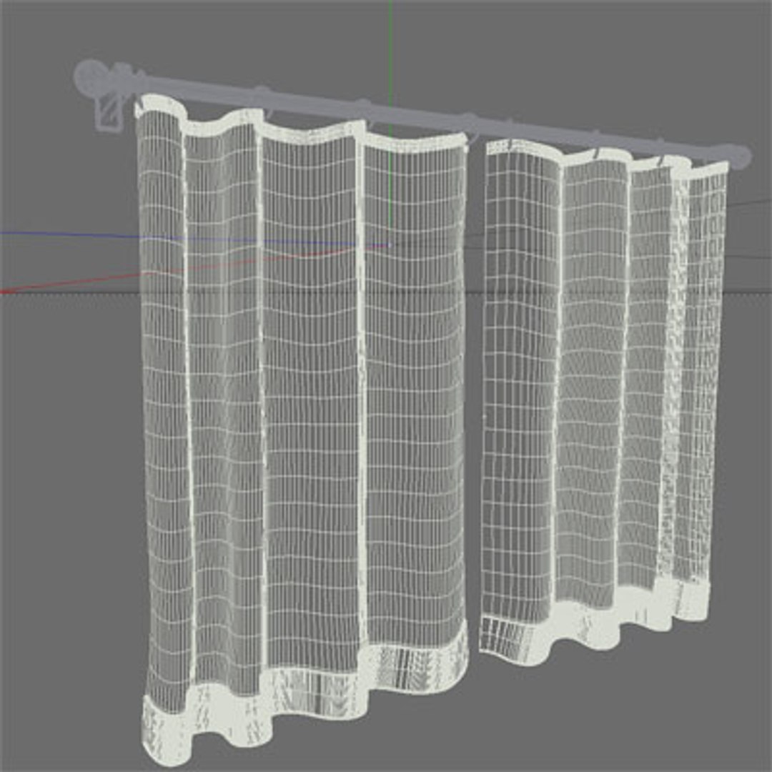 C4d Window Drapes Curtains