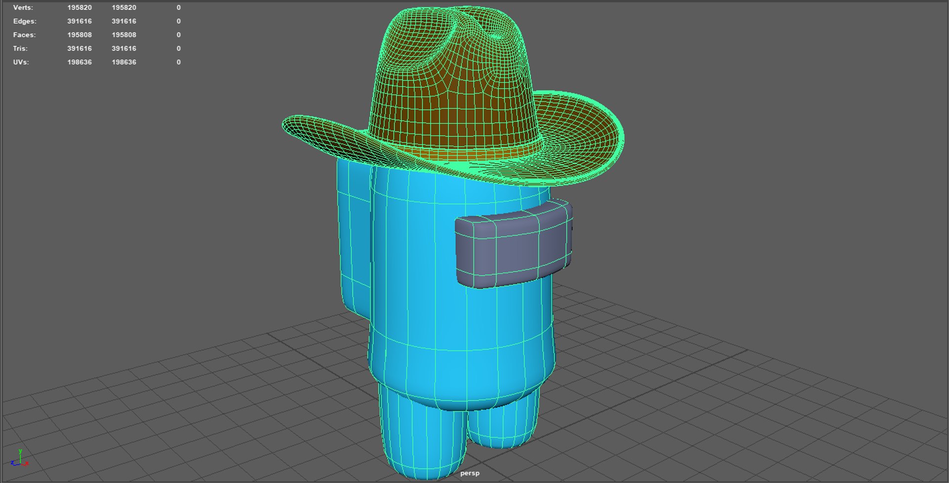 Blue Crewmate 3D Model - TurboSquid 1673147