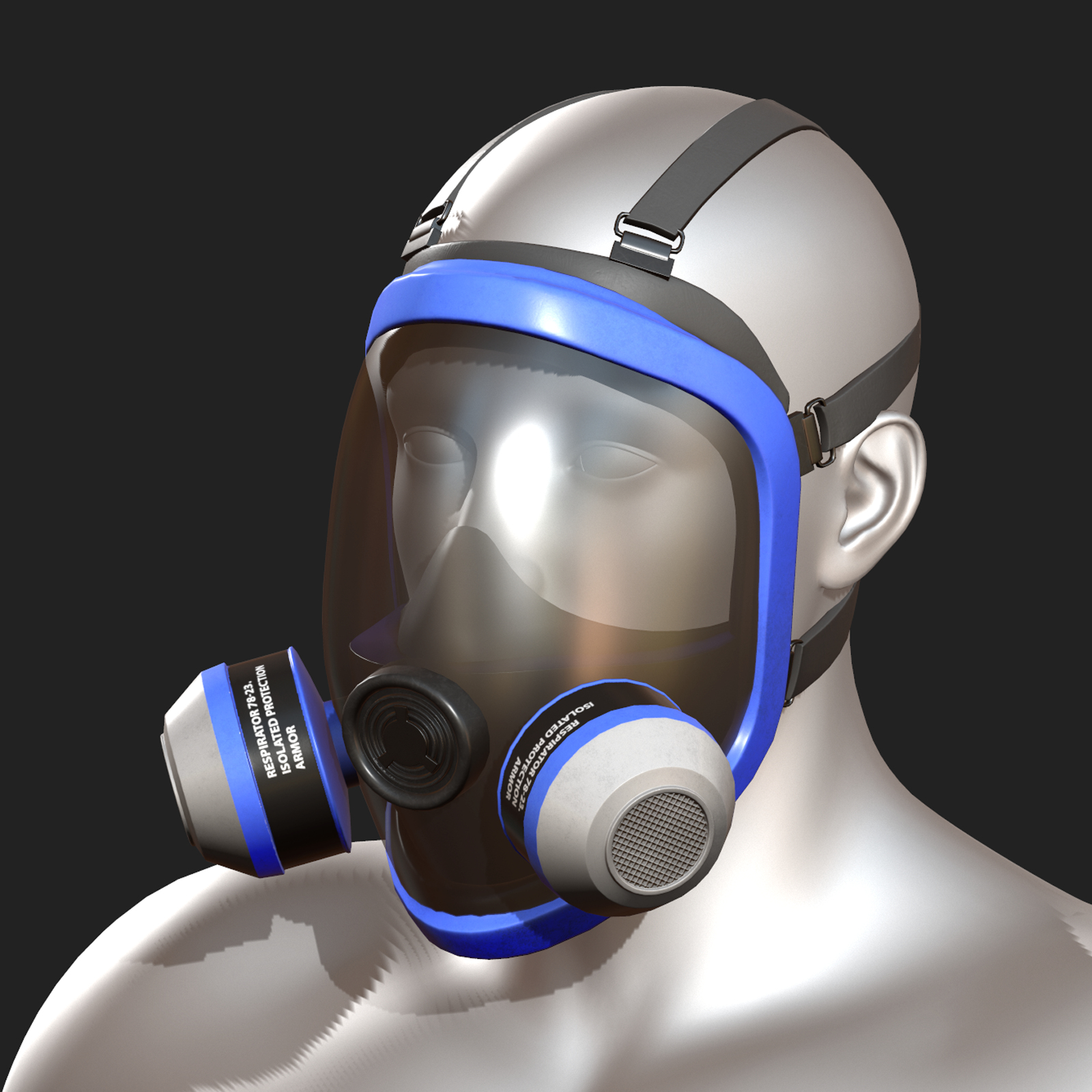 Gas mask 3D model - TurboSquid 1563774