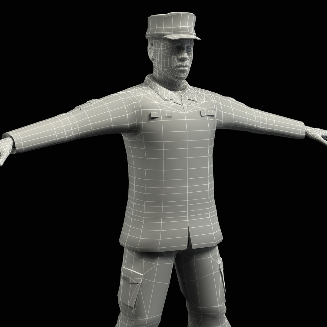 Army Soldier Multicam 3d Max