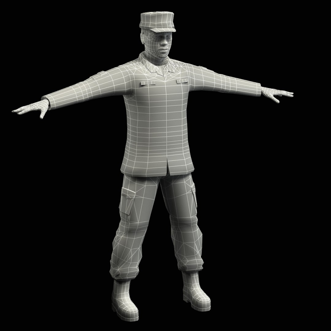 Army Soldier Multicam 3d Max
