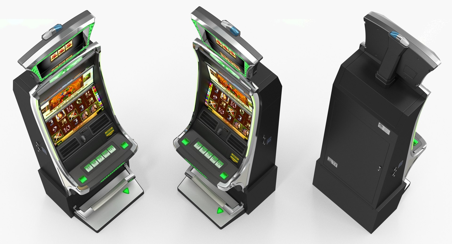 Slot machine emerald 3D model - TurboSquid 1278020