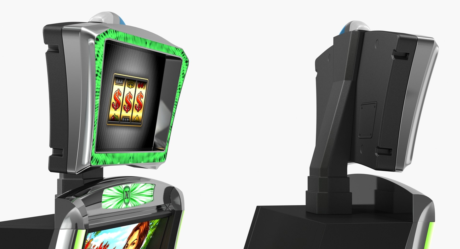 Slot machine emerald 3D model - TurboSquid 1278020