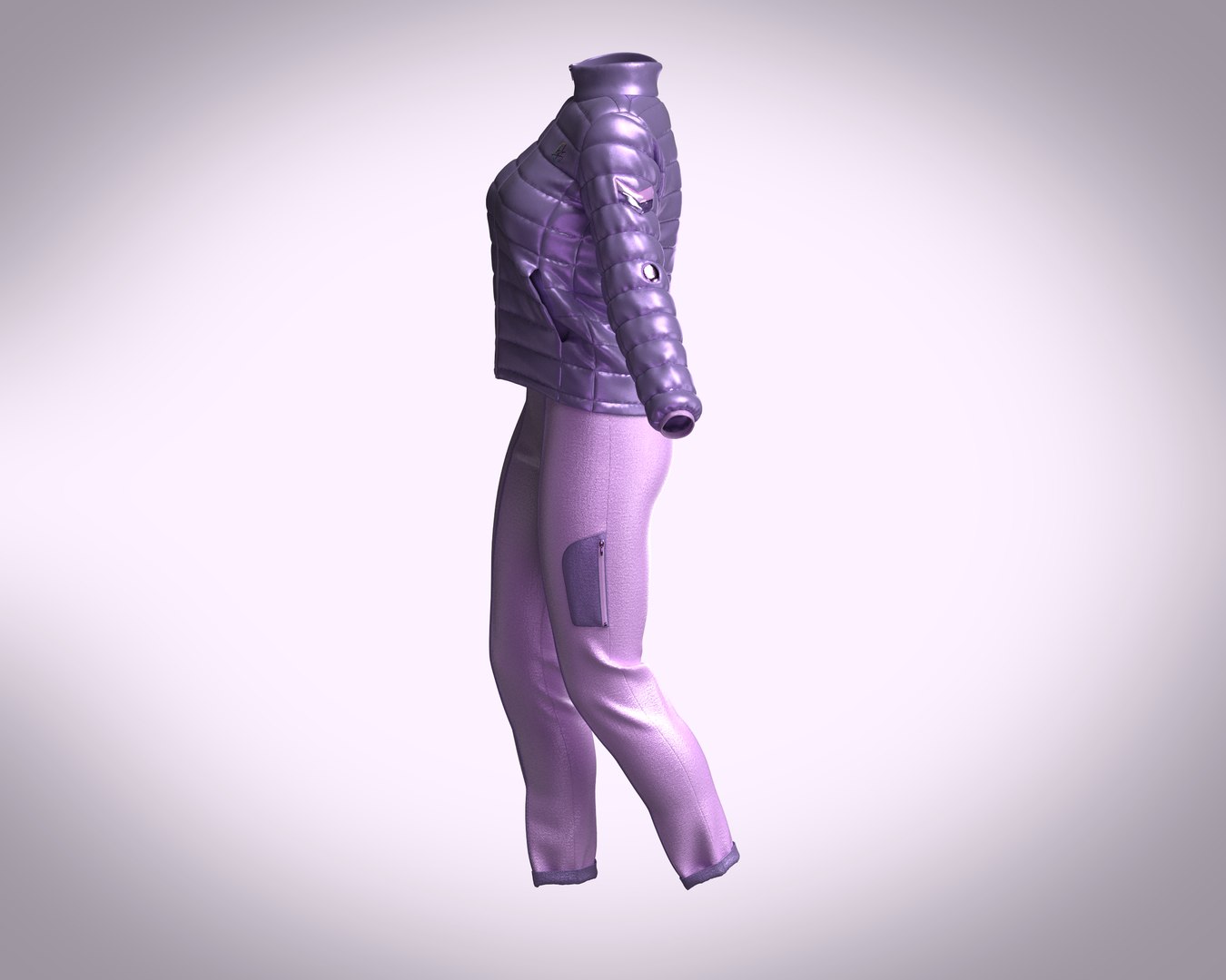 3D Metaverse-Puffer Jacket With Pant-Outfit - TurboSquid 1939755