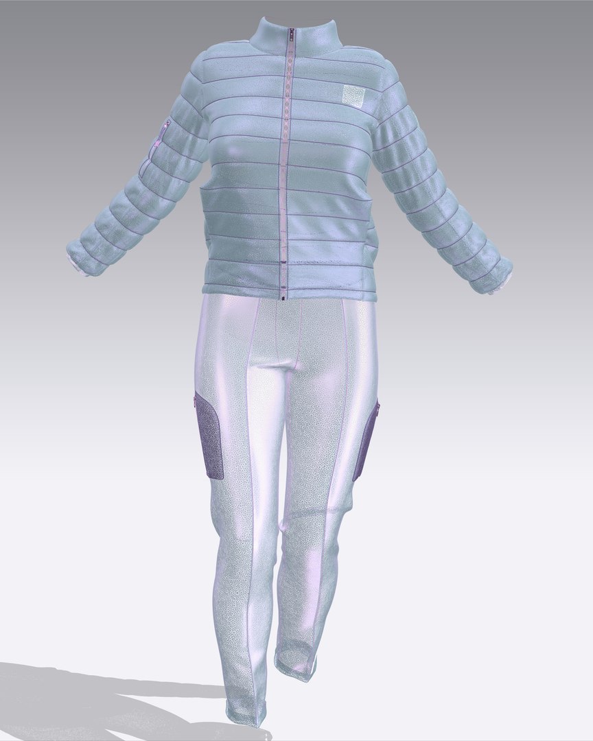 3D Metaverse-Puffer Jacket With Pant-Outfit - TurboSquid 1939755