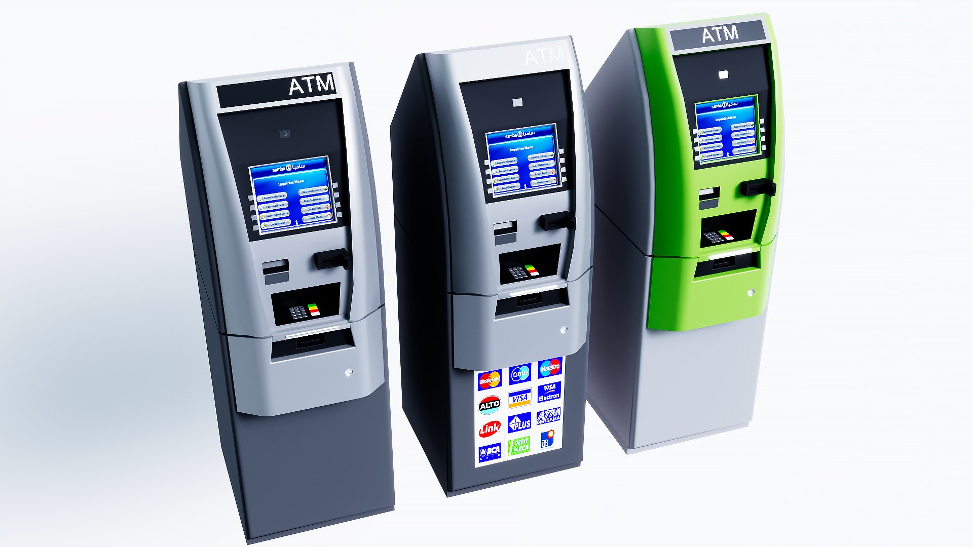 ATM 3D Model - TurboSquid 2048005