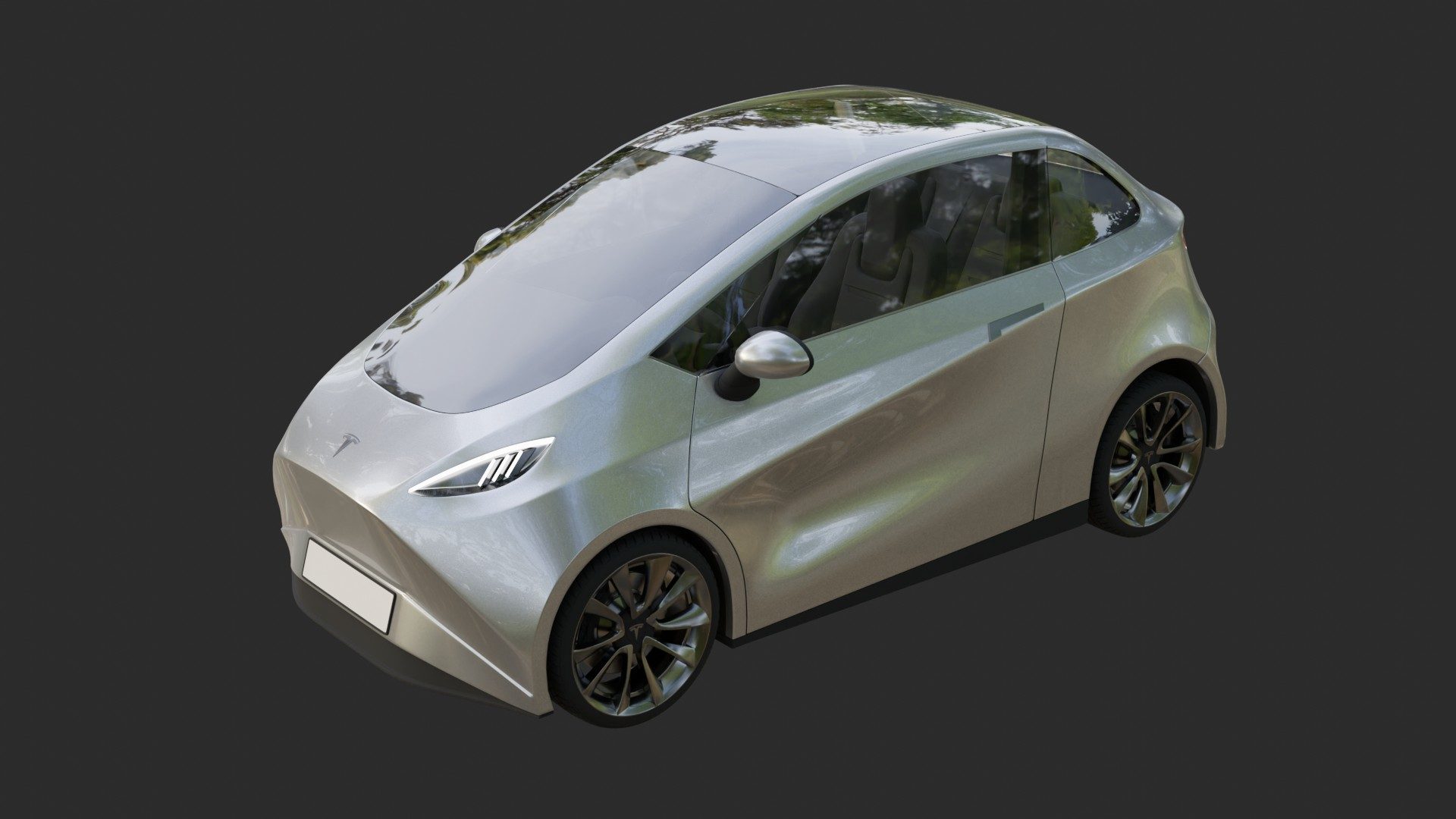 3D Tesla Mini Concept - TurboSquid 2032460