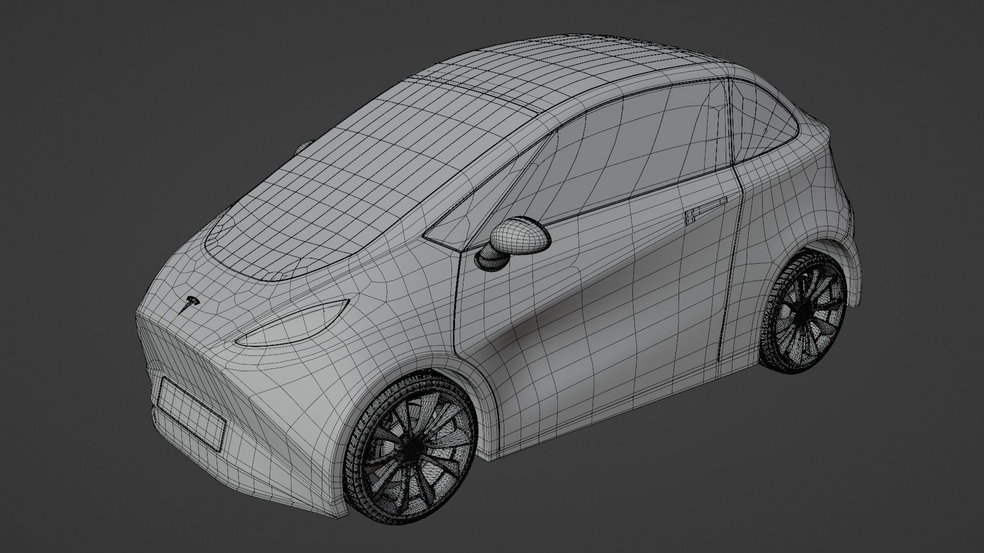 3D Tesla Mini Concept - TurboSquid 2032460