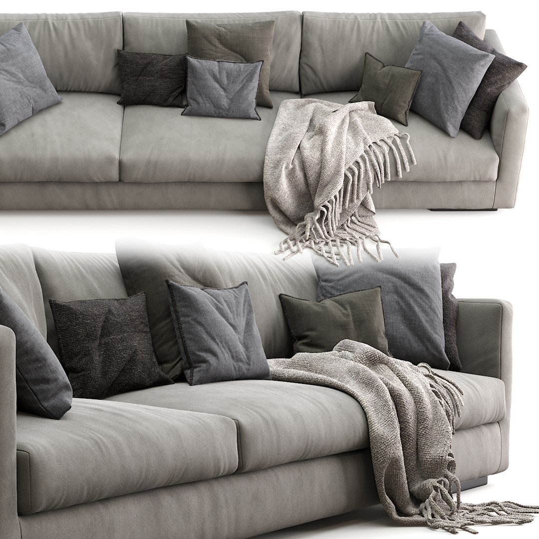 Flexform sofa magnum model - TurboSquid 1567622
