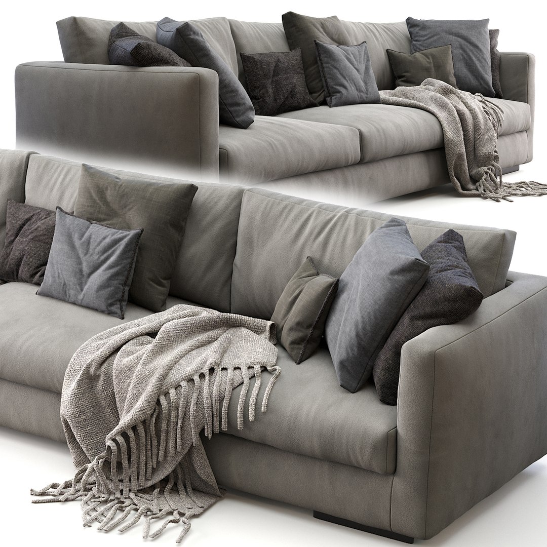 Flexform sofa magnum model - TurboSquid 1567622