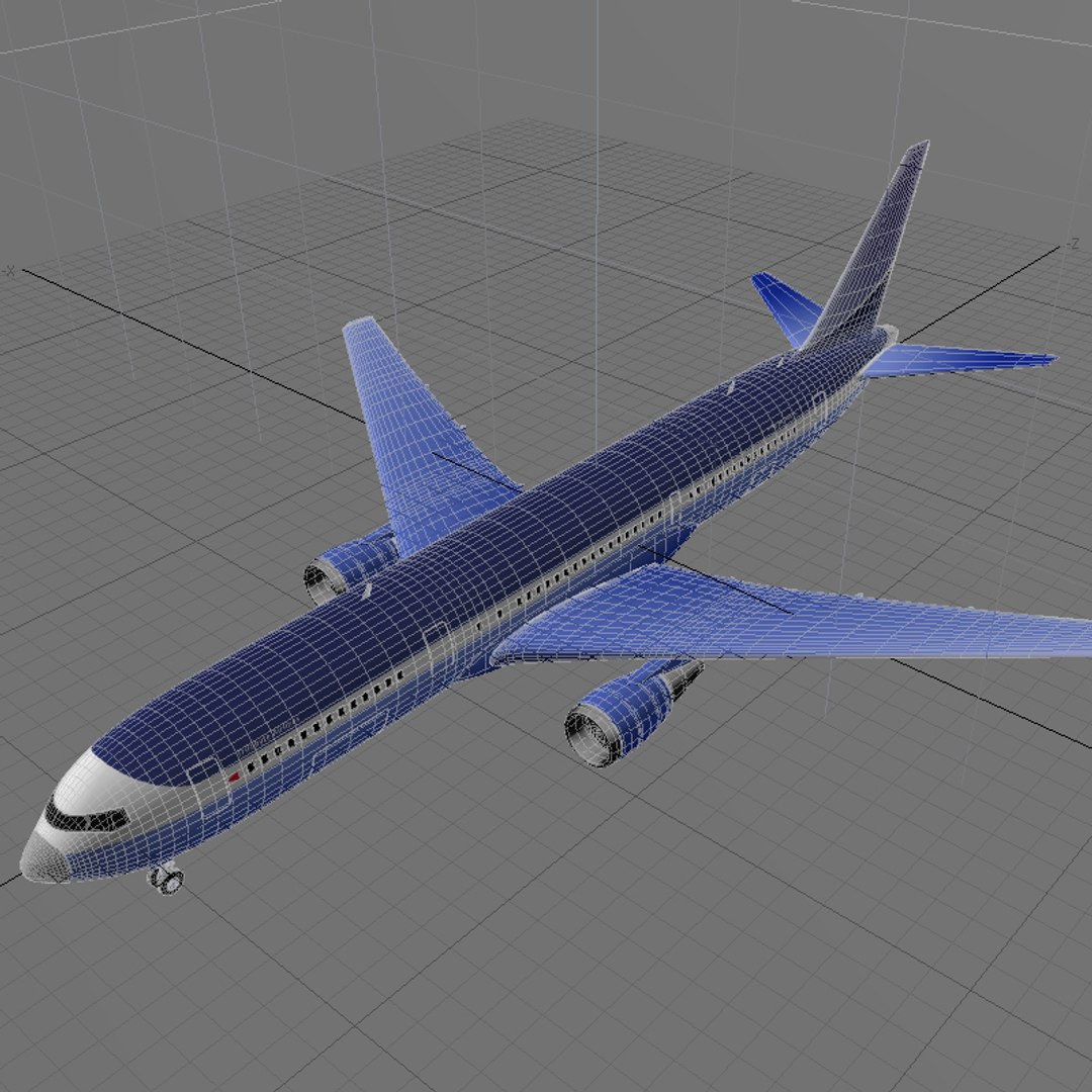 Boeing 767-400 3d Model