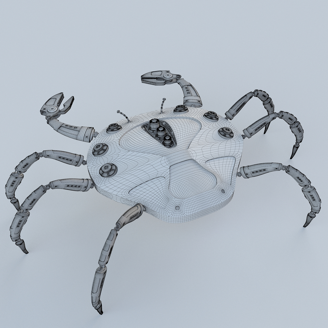 3D robo crab model - TurboSquid 1224208