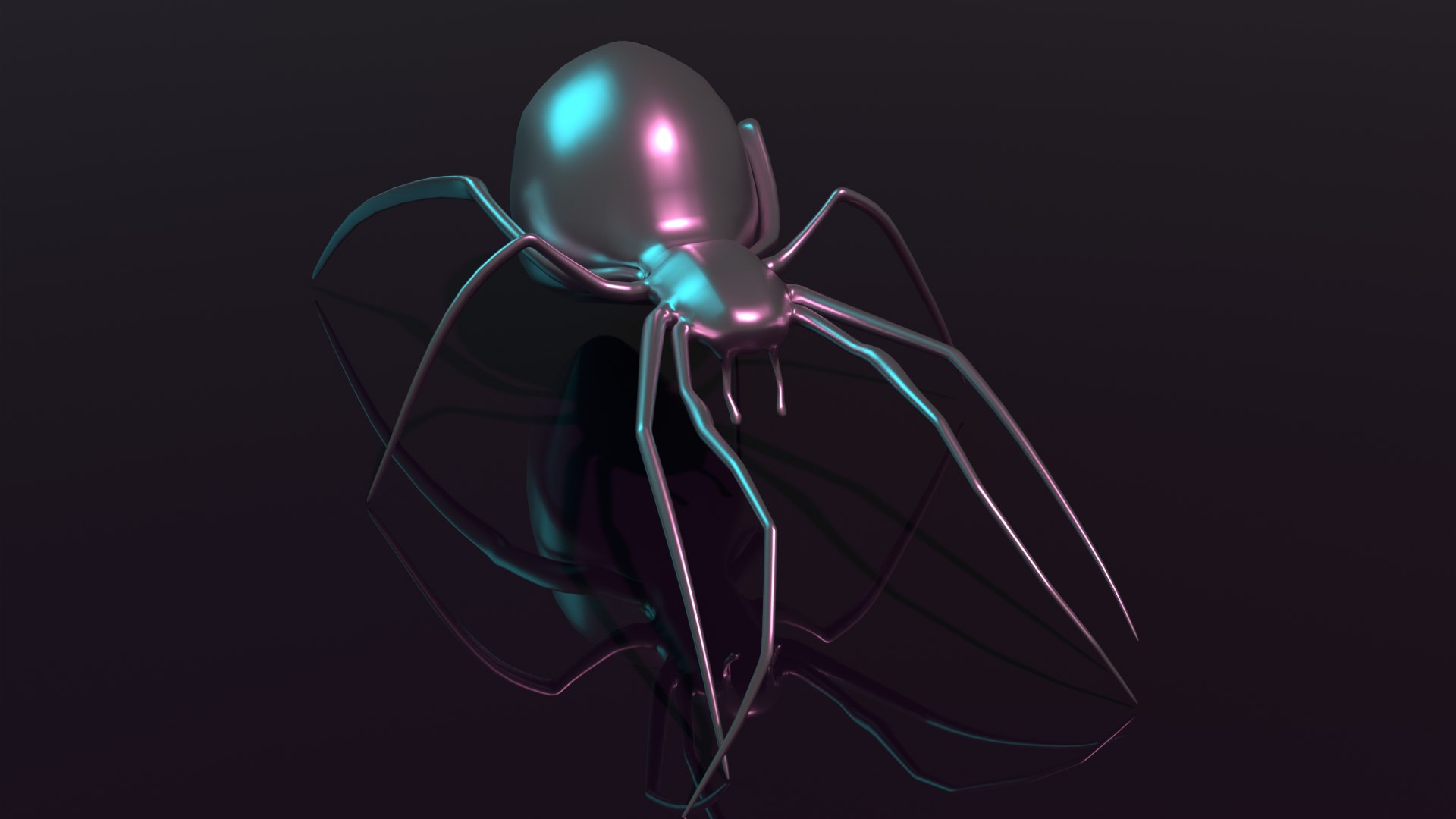 Metallic Spider Model - TurboSquid 1816518