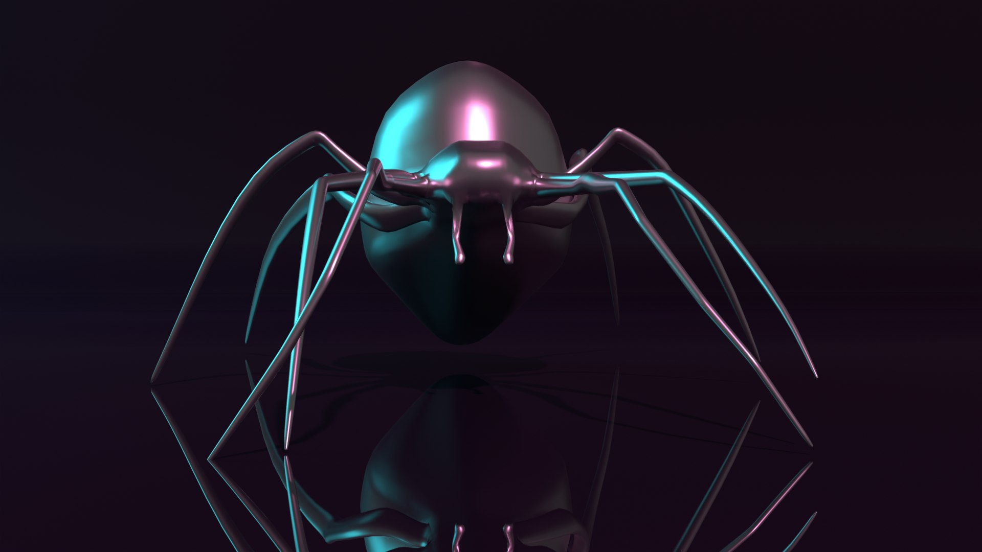 Metallic Spider Model - TurboSquid 1816518