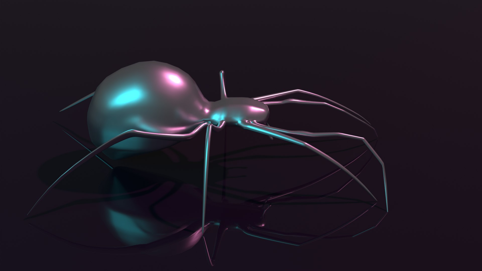 Metallic Spider Model - TurboSquid 1816518