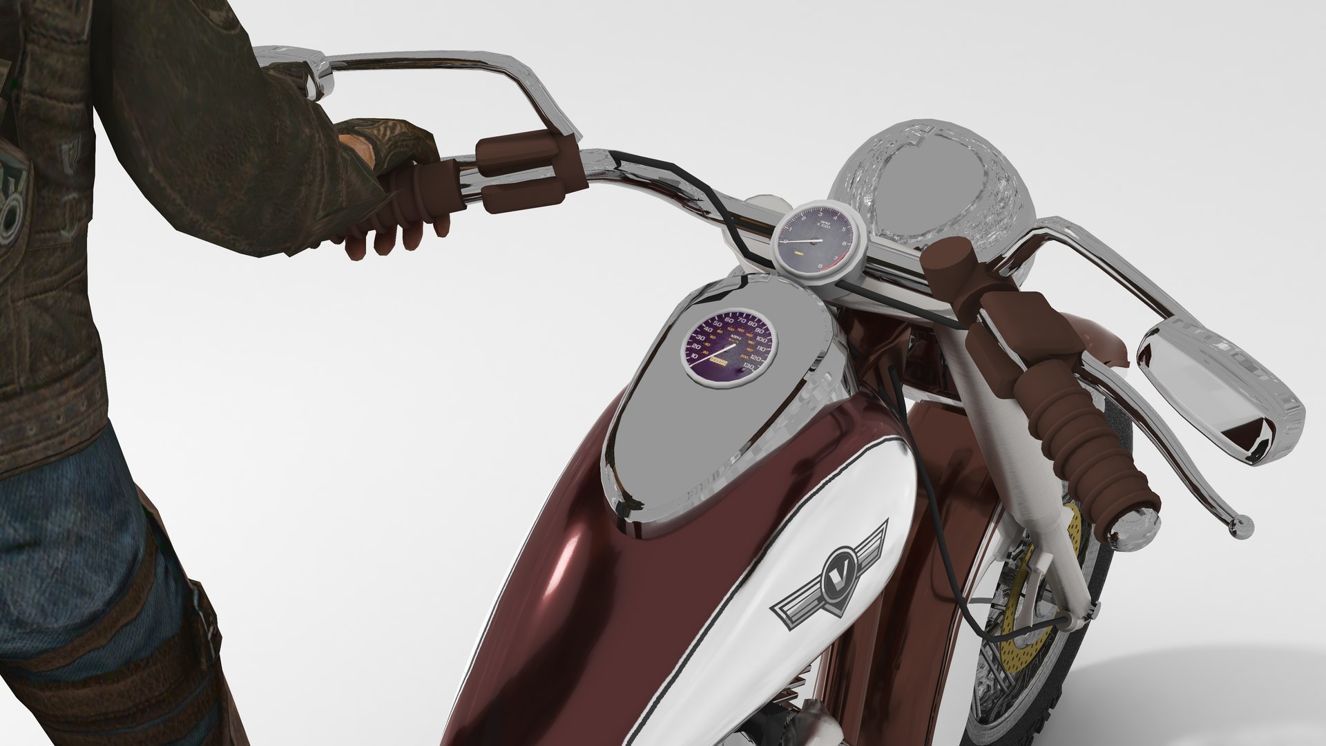 Chopper Biker 5 3D Model - TurboSquid 1989983