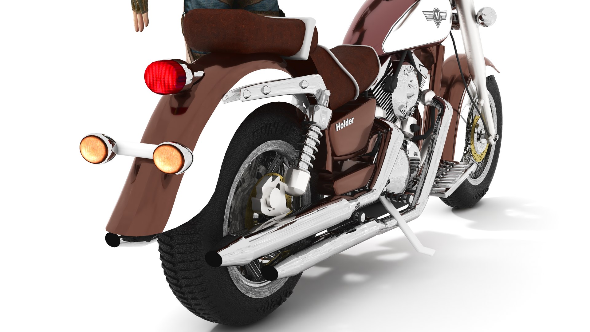 Chopper Biker 5 3D Model - TurboSquid 1989983