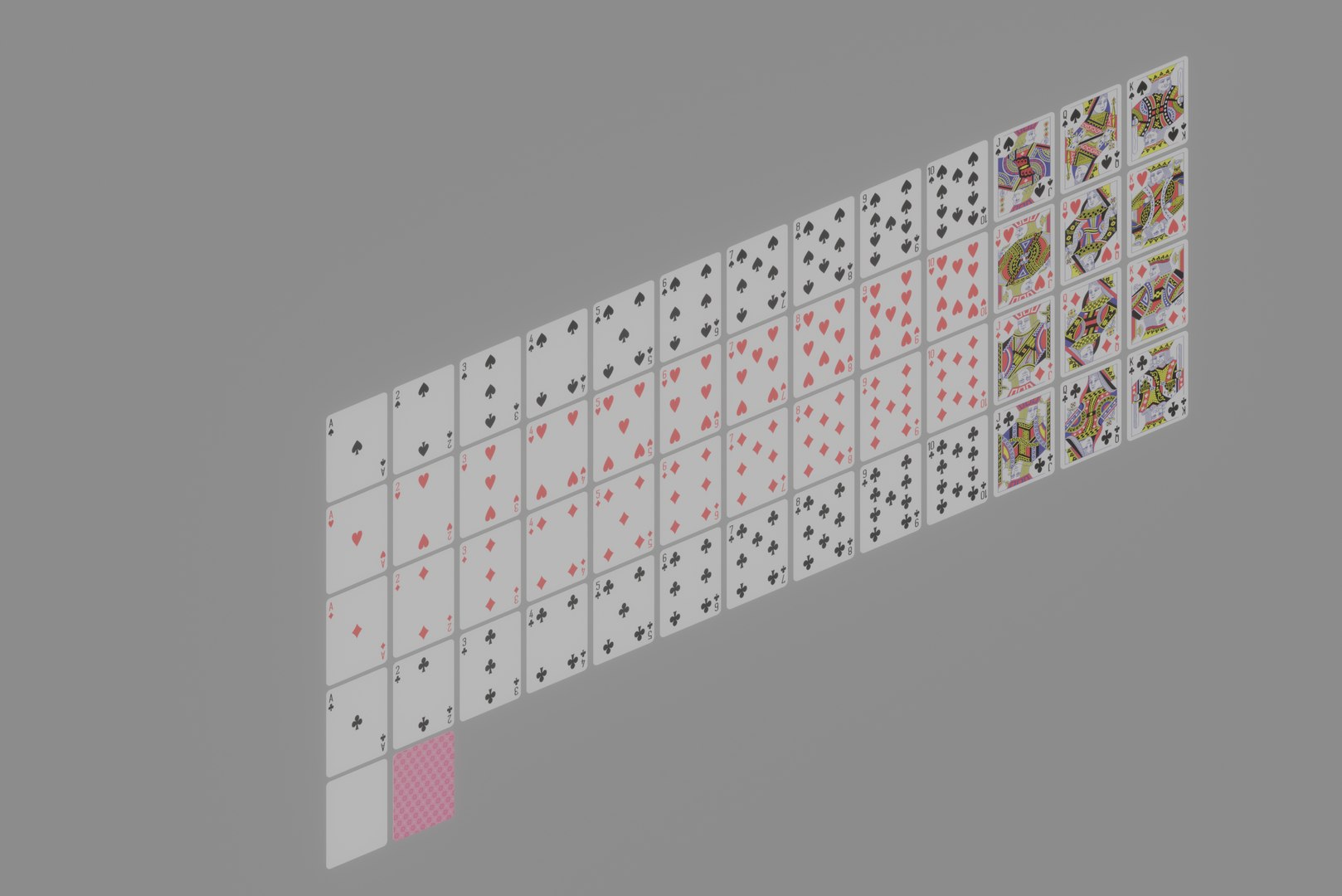 Deck Of Cards 3D Model - TurboSquid 2197579
