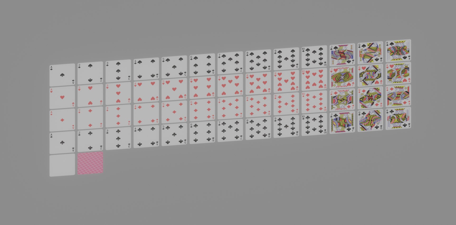 Deck Of Cards 3D Model - TurboSquid 2197579