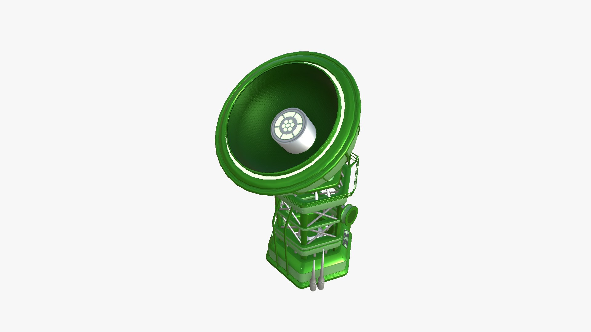 SciFi Antenna Tower A06 Green - Sci Fi Exterior Design 3D Model ...
