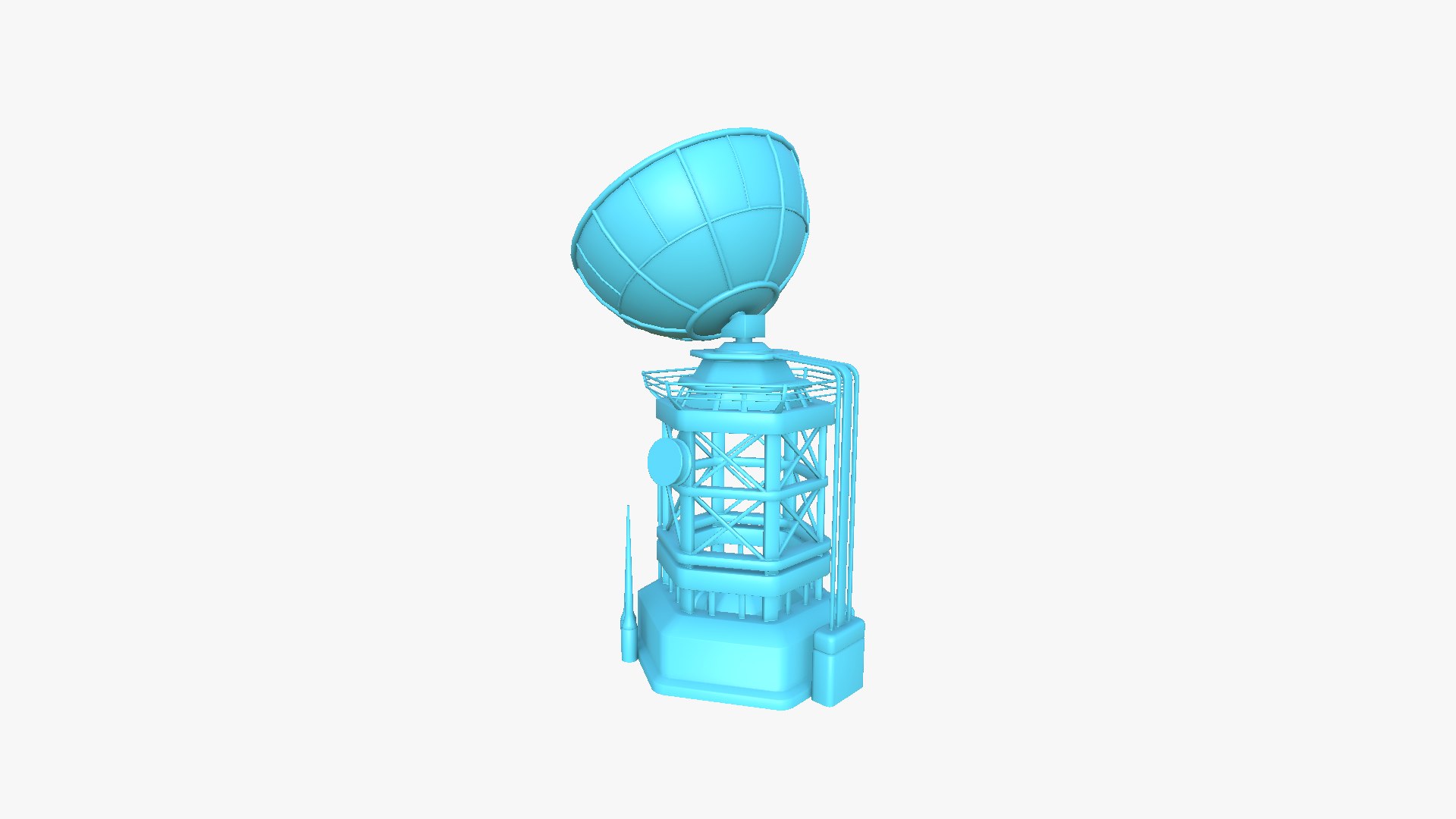 SciFi Antenna Tower A06 Green - Sci Fi Exterior Design 3D Model ...