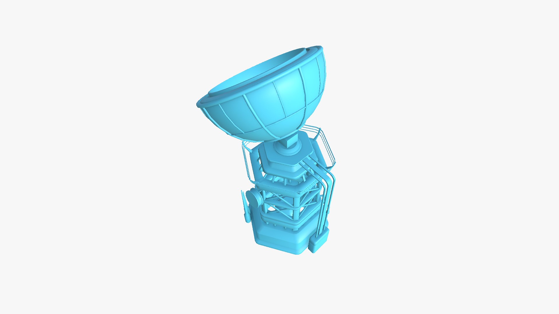 SciFi Antenna Tower A06 Green - Sci Fi Exterior Design 3D Model ...