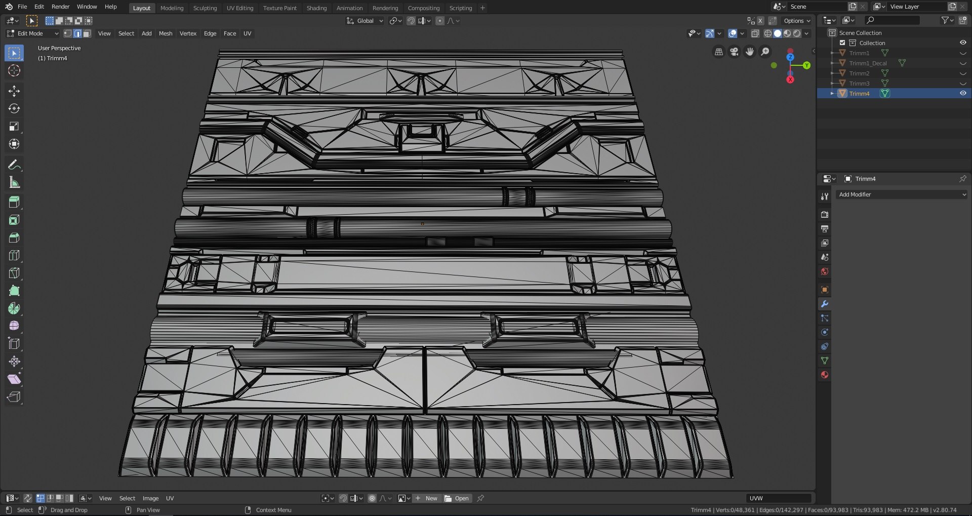 3D Sci-fi Trim Sheet - TurboSquid 1423518
