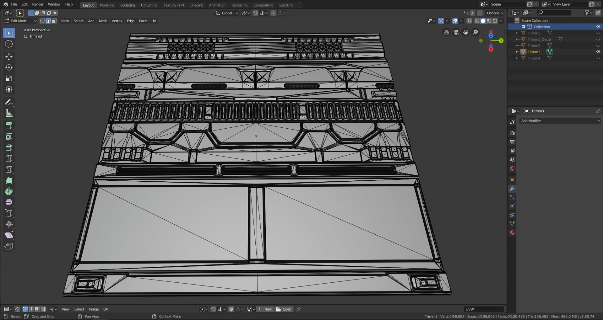 3D Sci-fi Trim Sheet - TurboSquid 1423518