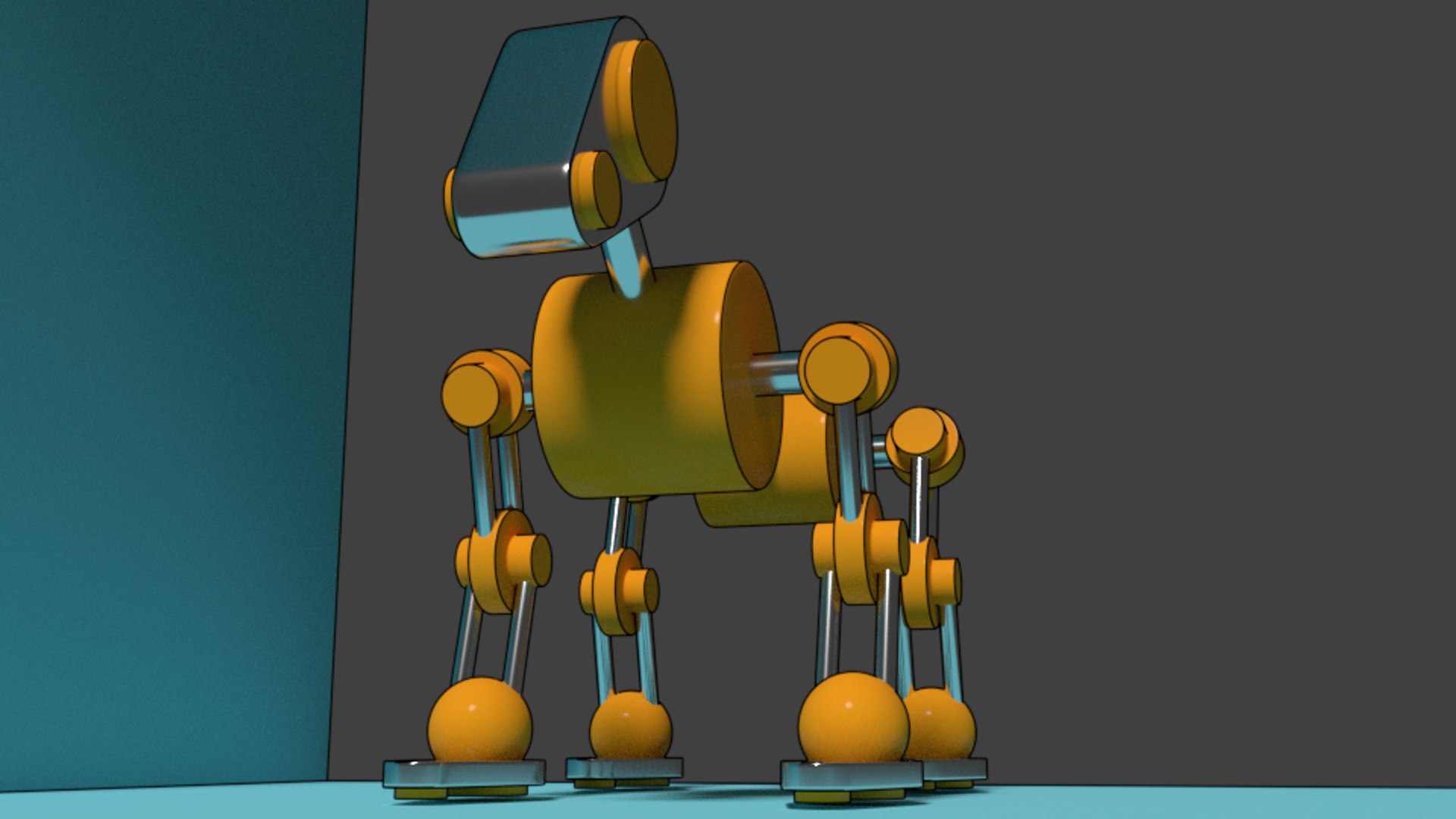3d Model Mechanical Dog