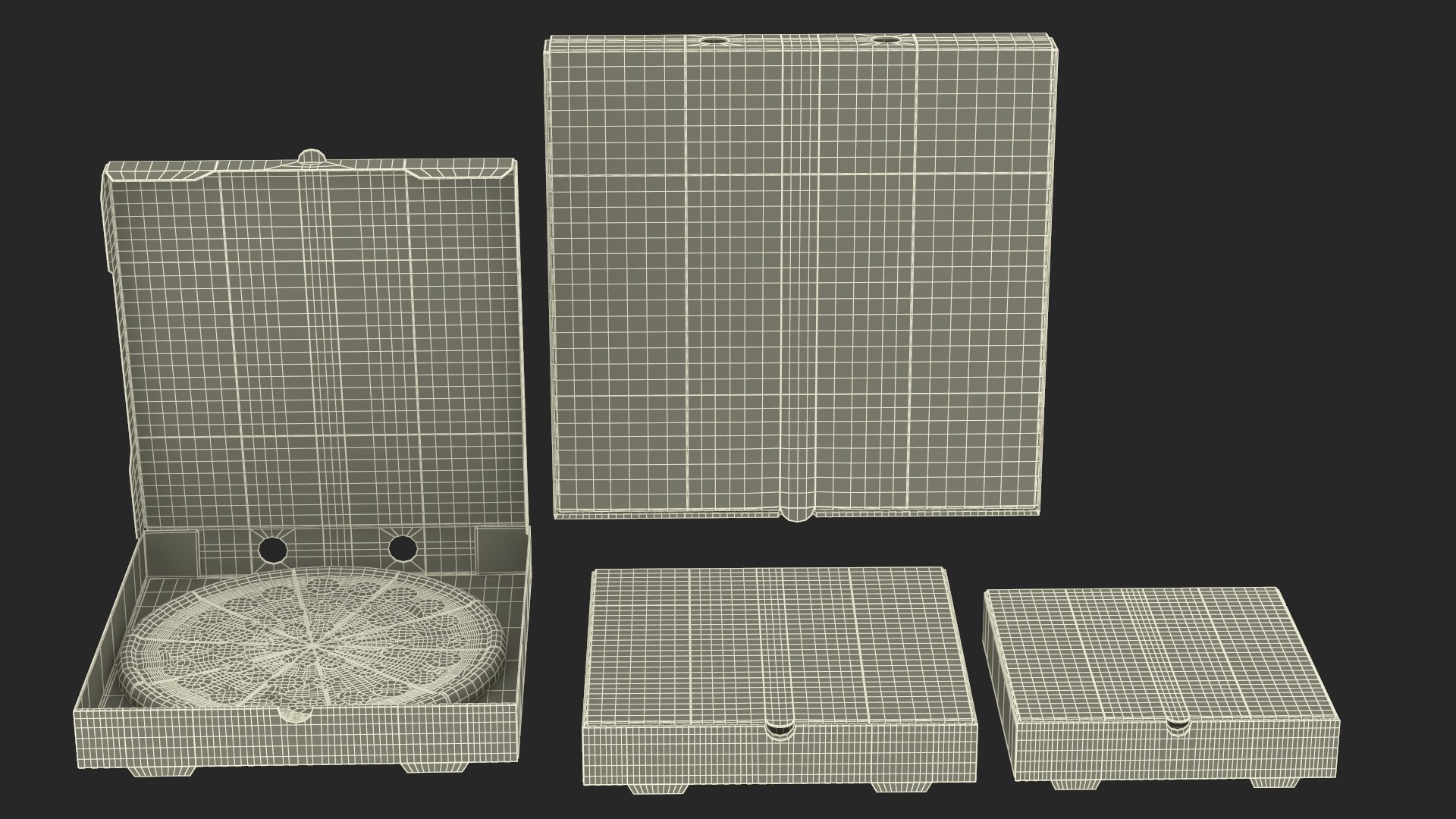 Pizza Boxes With Pizza Mockup 3D Model - TurboSquid 2297235