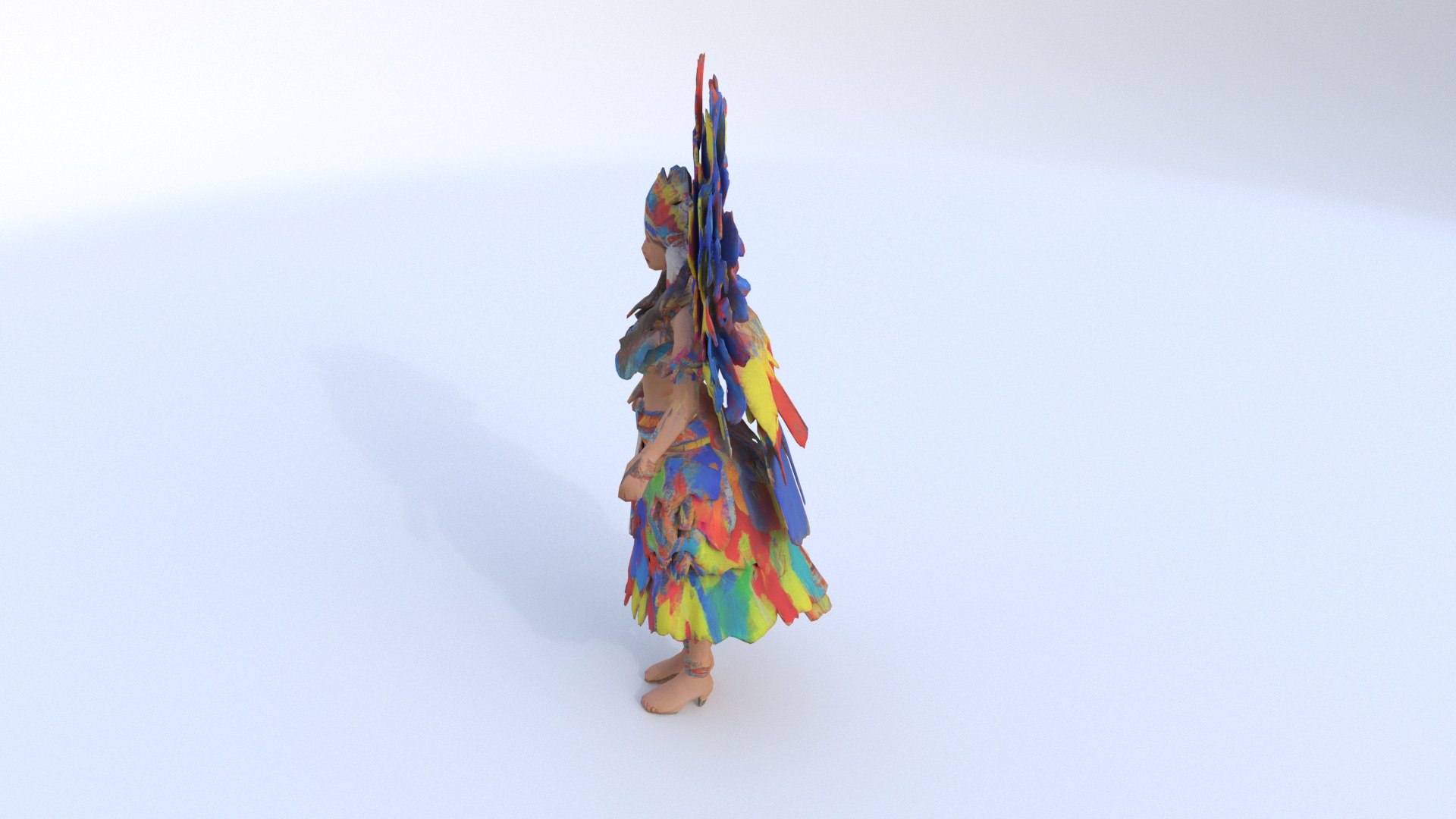 Aztec Sacred Dancer Costume 3D Model - TurboSquid 2328174