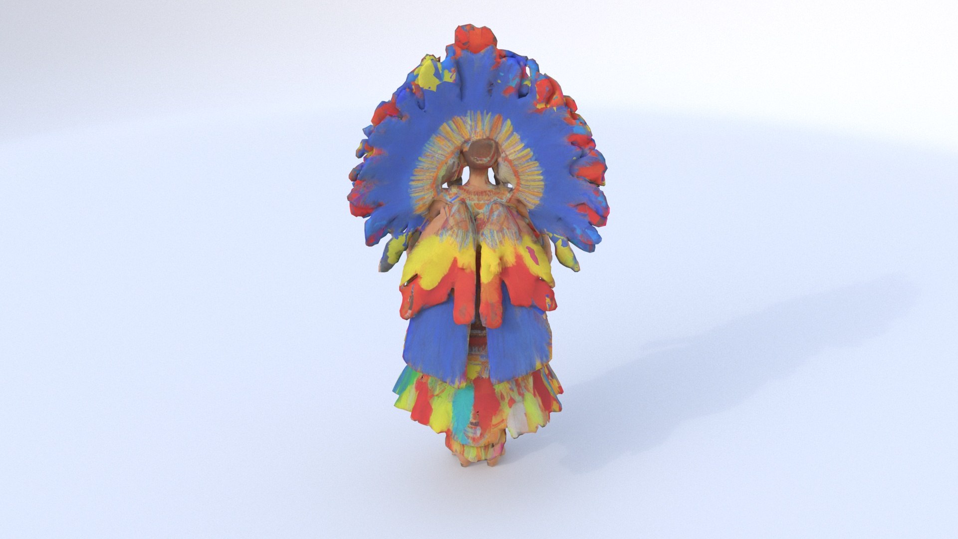 Aztec Sacred Dancer Costume 3D Model - TurboSquid 2328174